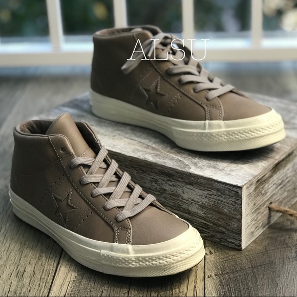 Converse | Shoes | Nwt Converse One Star Mid Malted Beige W Authentic ...